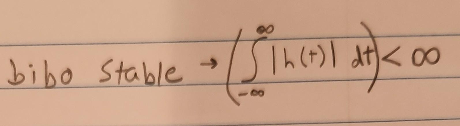 Solved For what values of alpha will the system be BIBO | Chegg.com
