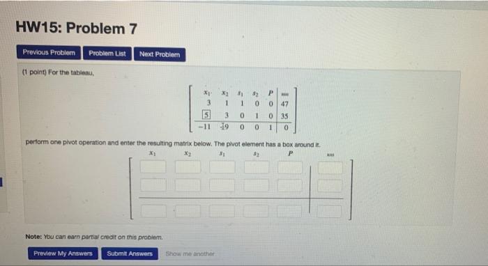 Solved HW15: Problem 7 Next Problem Previous Problem Problem | Chegg.com