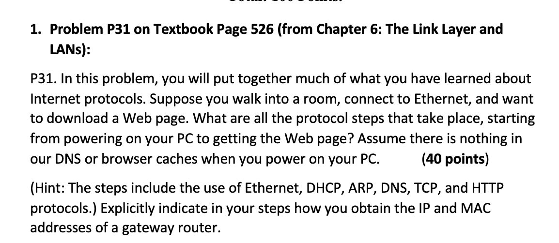Solved Problem P31 ﻿on Textbook Page 526 (from Chapter 6: | Chegg.com