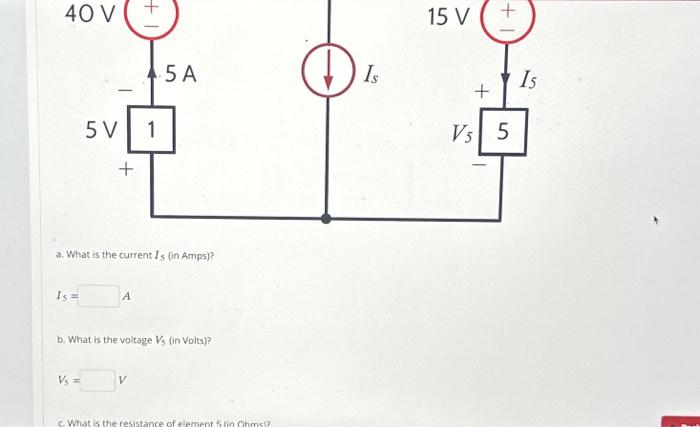 Solved Given Is = 3.4 A, use Kirchhoff's Laws and Ohm's Law | Chegg.com