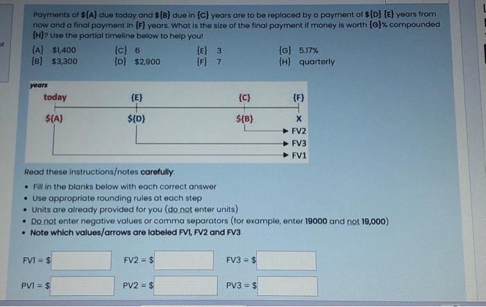 Solved \r\n\\[ \\mathrm{FV} 1=\\$ \\quad \\mathrm{FV} 2=\\$ | Chegg.com