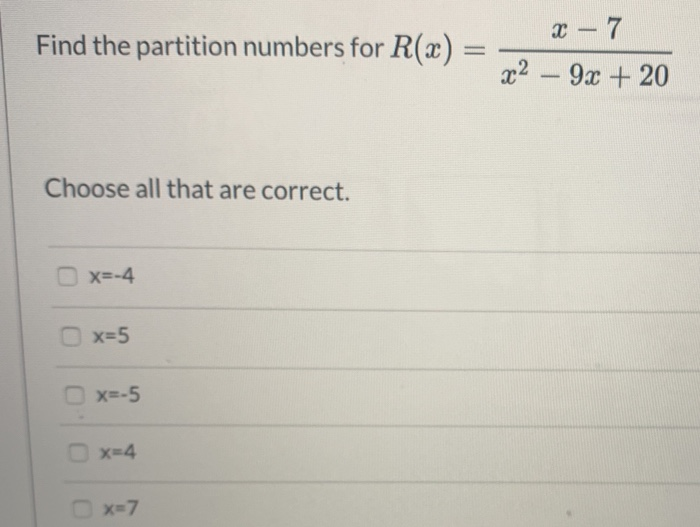 Solved Choose the correct sign chart for R(x) = x² - 4 x2 + | Chegg.com