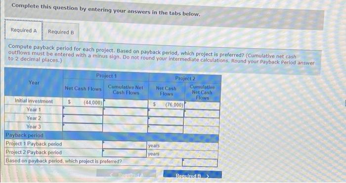 Solved Exercise 11-9 (Algo) Payback period; net present | Chegg.com