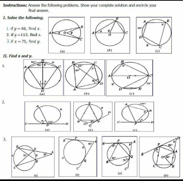 Solved Instructions: Answer the following problems. Show | Chegg.com