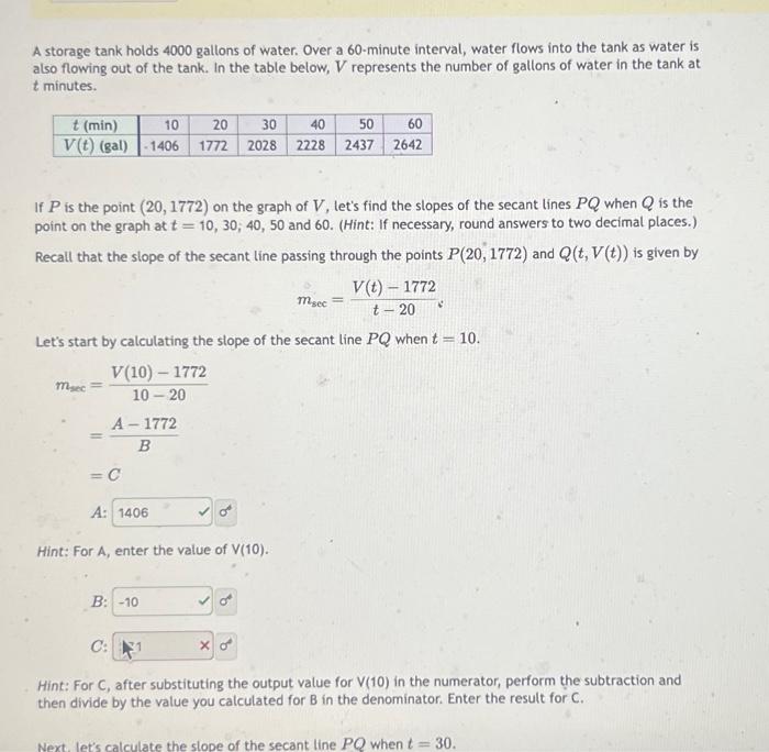 Solved Hint: For C, after substituting the output value for | Chegg.com