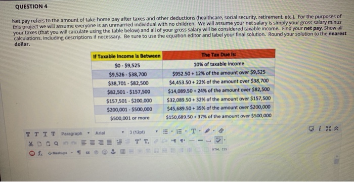 Solved QUESTION 4 Net pay refers to the amount of take home | Chegg.com