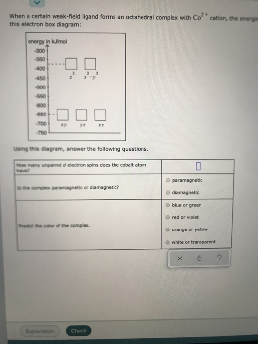 Solved When a certain weak-field ligand forms an octahedral | Chegg.com