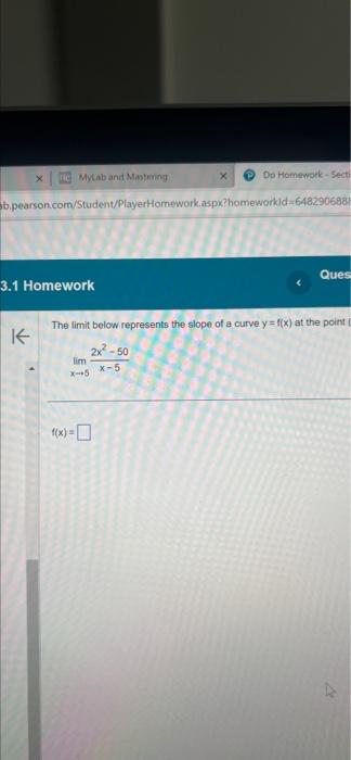 Solved x IIc MyLab and Mastering 3.1 Homework K | Chegg.com
