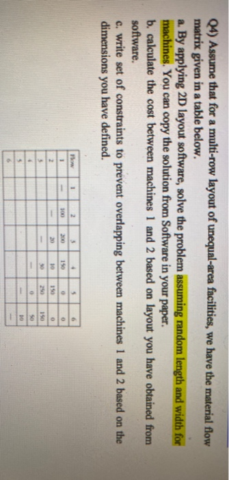 04) Assume that for a multi-row layout of | Chegg.com