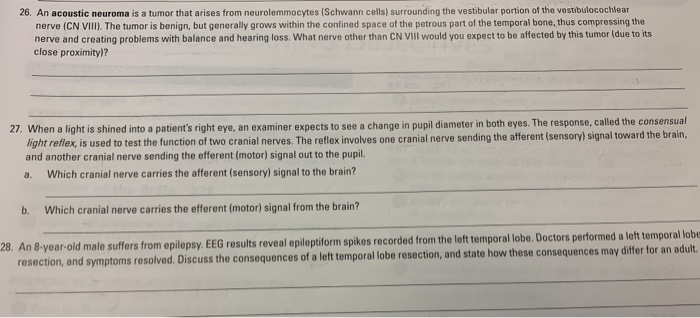 solved-26-an-acoustic-neuroma-is-a-tumor-that-arises-from-chegg