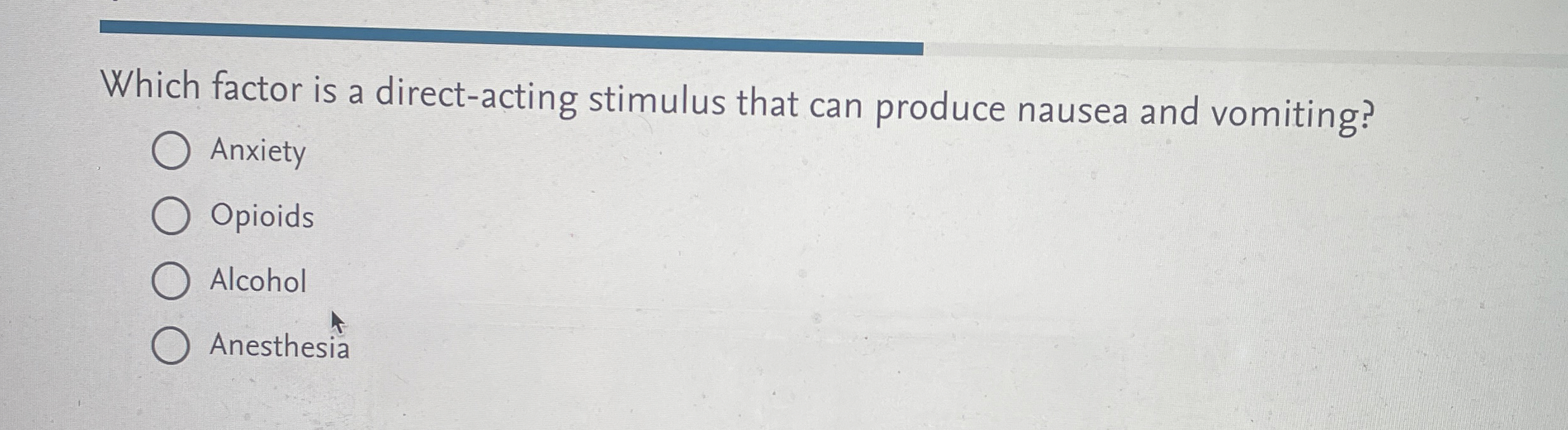 Solved Which factor is a direct-acting stimulus that can | Chegg.com