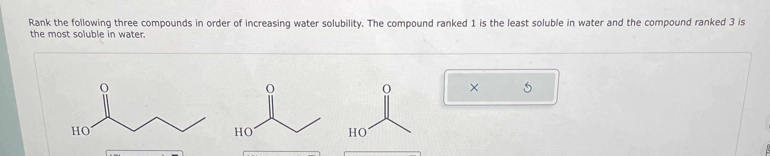 Rank the following three compounds in order of | Chegg.com