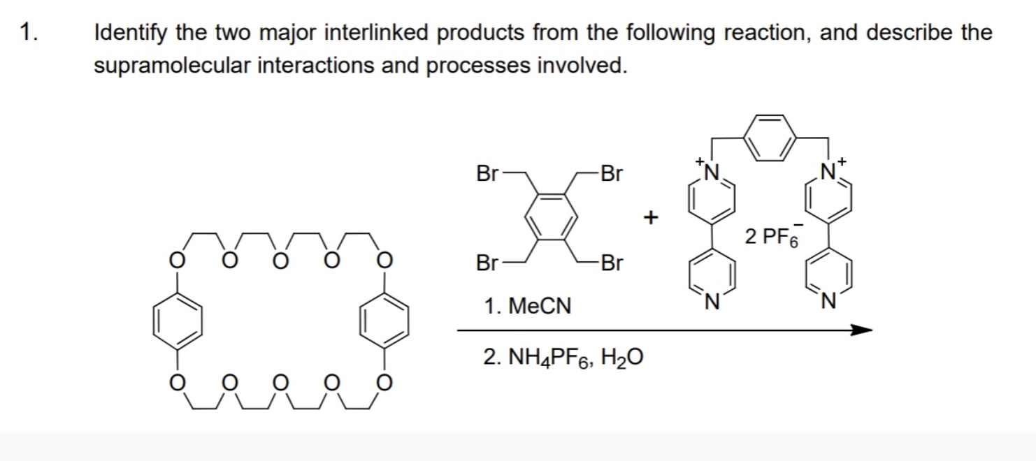 Solved Identify the two major interlinked products from the | Chegg.com