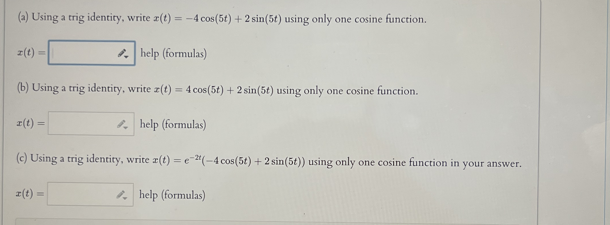 A ﻿using A Trig Identity Write 
