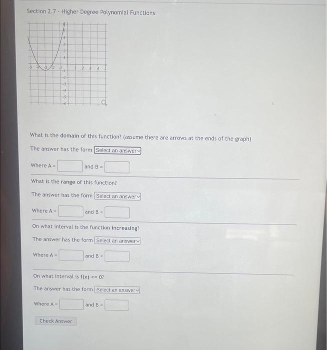 Solved Section 2.7 - Higher Degree Polynomial Functions What | Chegg.com