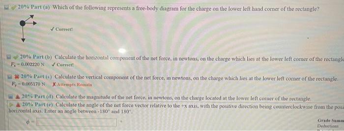 Solved (6%) Problem 9: Four point charges of equal magnitude | Chegg.com