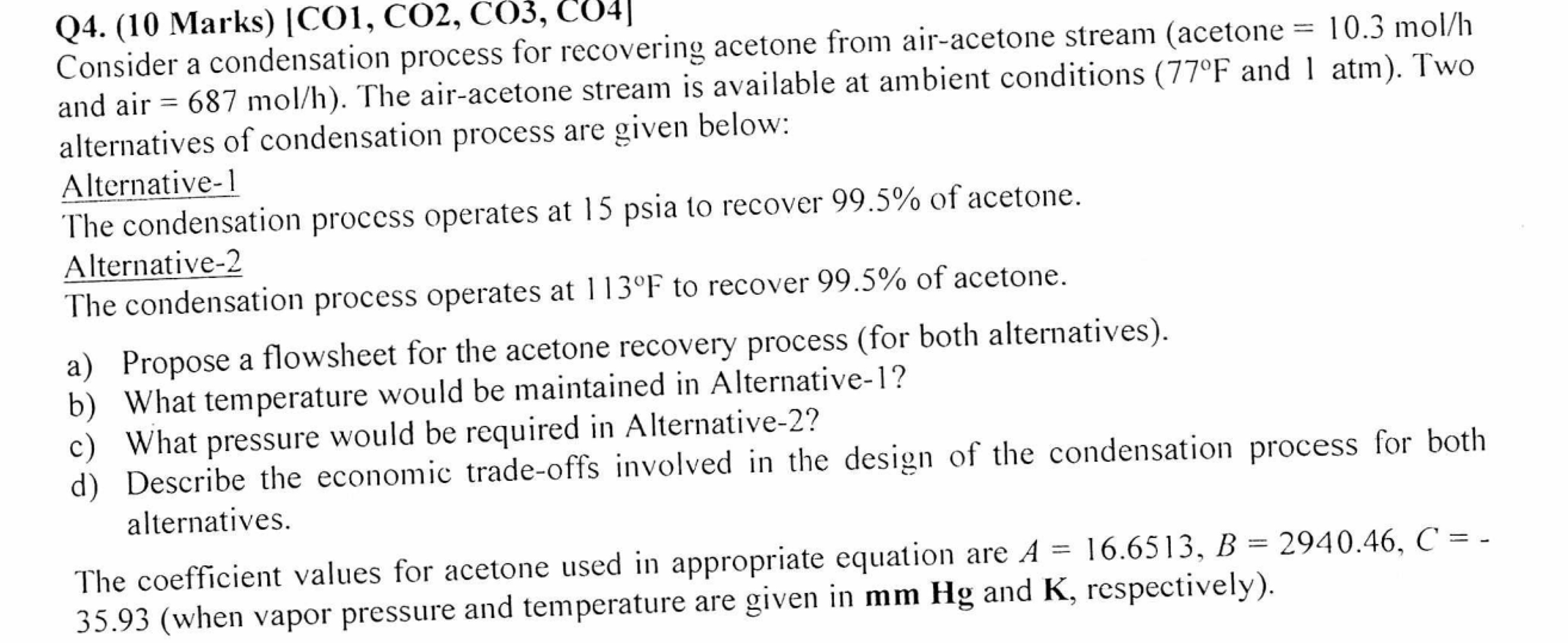 Solved Q4. (10 ﻿Marks) CO1,CO2,CO3,CO4Consider a | Chegg.com