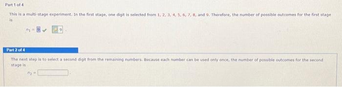 Solved This is a multi-stage experiment. In the first stage, | Chegg.com