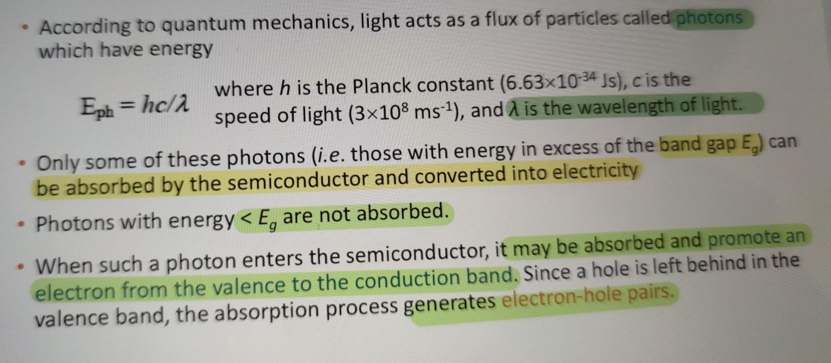 Solved Problem 3: Photodiode and conversion efficiency An | Chegg.com