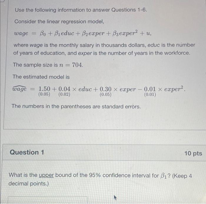 Solved Use the following information to answer Questions | Chegg.com