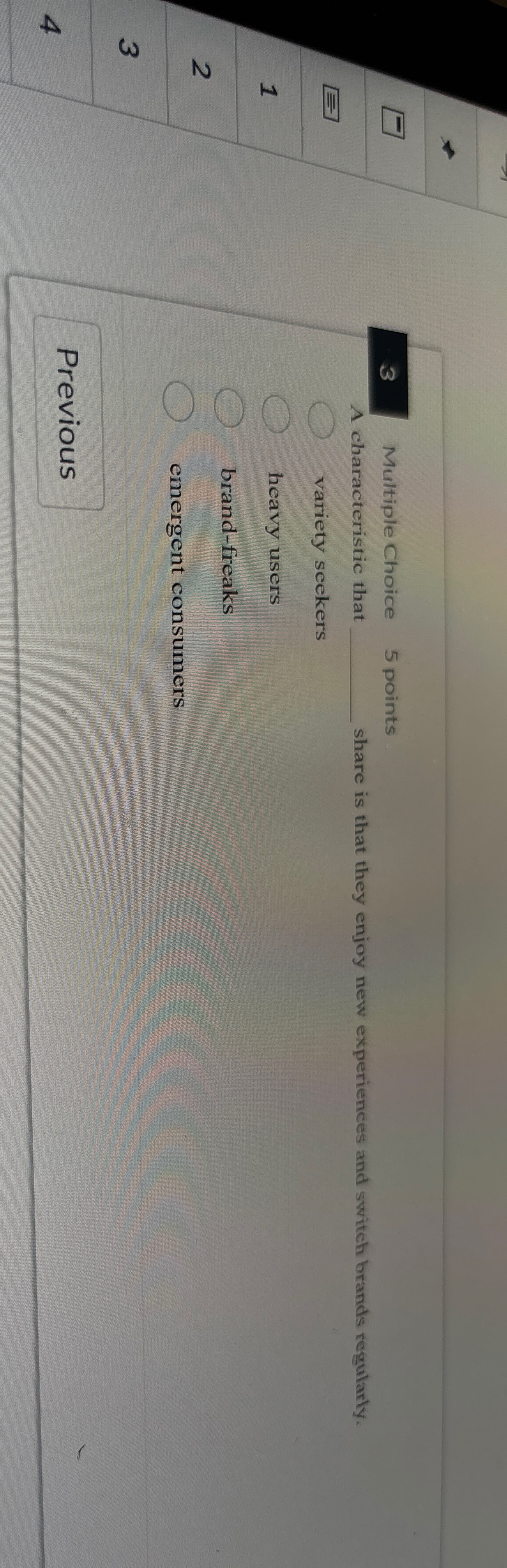 Solved 3.Multiple Choice5 ﻿pointsA characteristic that | Chegg.com