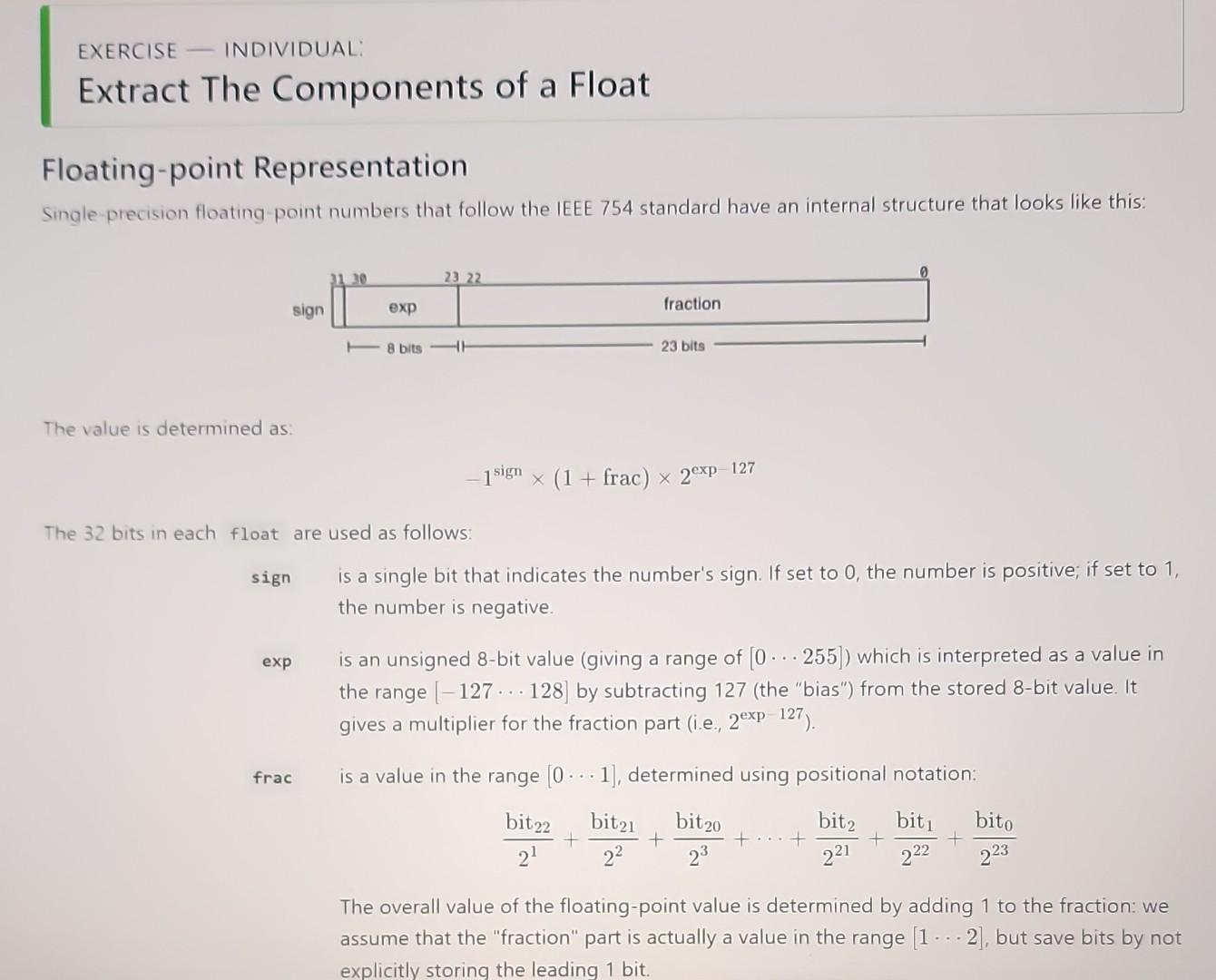 Solved EXERCISE - INDIVIDUAL: Extract The Components of a | Chegg.com