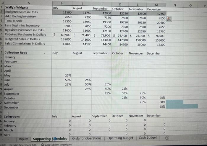 Solved help with 3&4 pls with the excel formulas! | Chegg.com