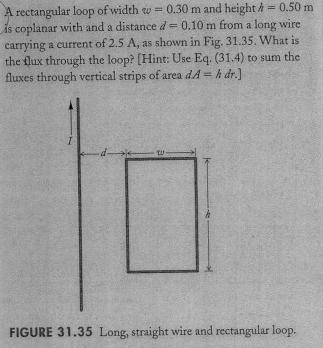 Solved: A Rectangular Loop Of Width V) = 0. 30 M And Heigh... | Chegg.com