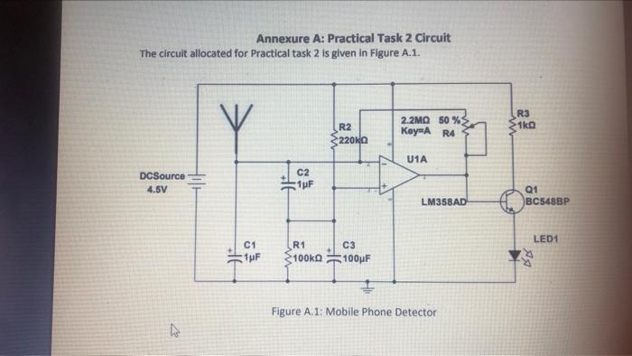 Solved Annexure A: Practical Task 2 Circuit The circult | Chegg.com