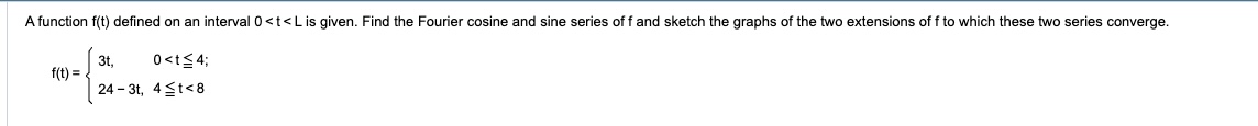 A function f(t) ﻿defined on an interval ff | Chegg.com