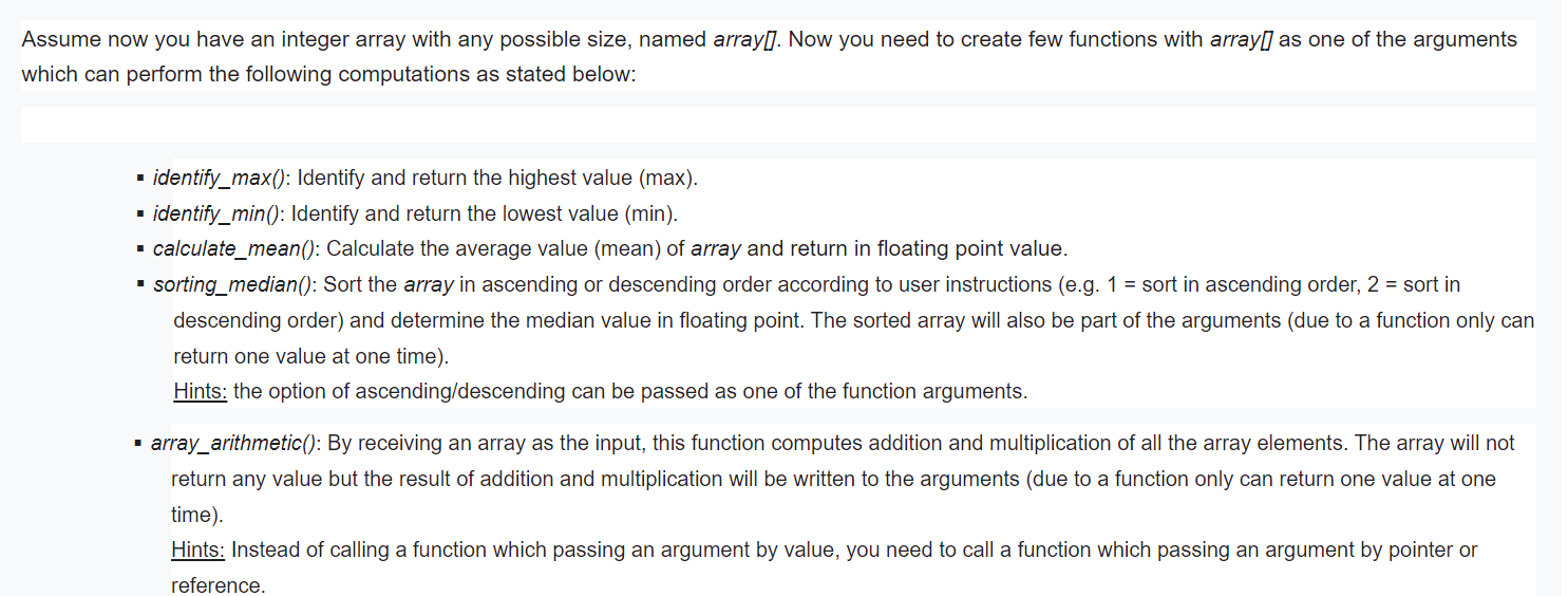 #include Assume now you have an integer array with | Chegg.com