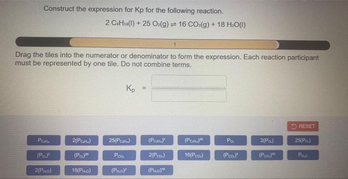 Solved Construct the expression for Kp for the following | Chegg.com
