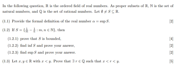 Solved In the following question, R ﻿is the ordered field of | Chegg.com