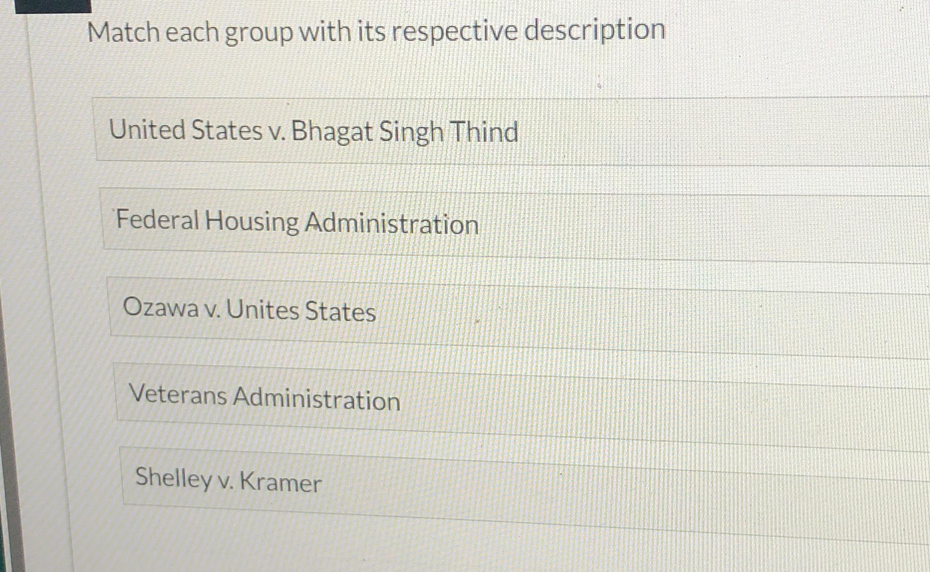 Solved Match each group with its respective | Chegg.com