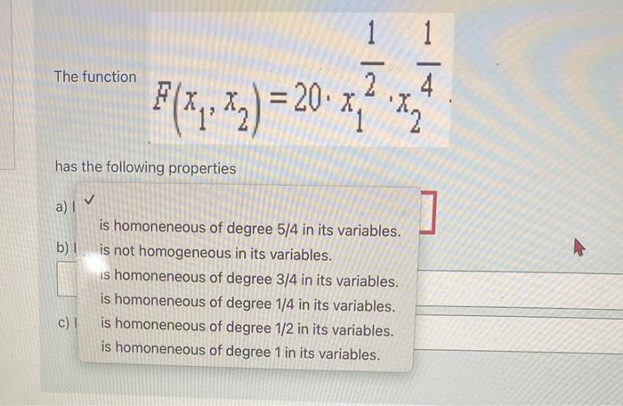 Solved F(x1,x2)=20⋅x121⋅x241The function | Chegg.com