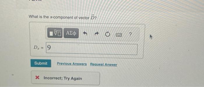 Solved Suppose D=A−B where vector A has components | Chegg.com