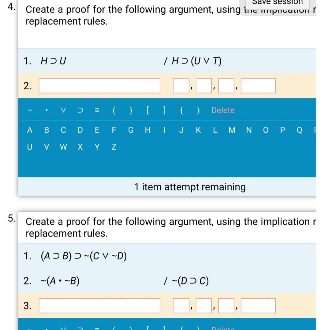 Solved FORMAL LOGIC Create a proof for the following | Chegg.com