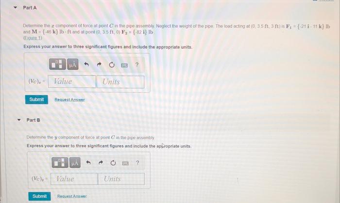 Solved FigureDetermine the x component of force at point C | Chegg.com
