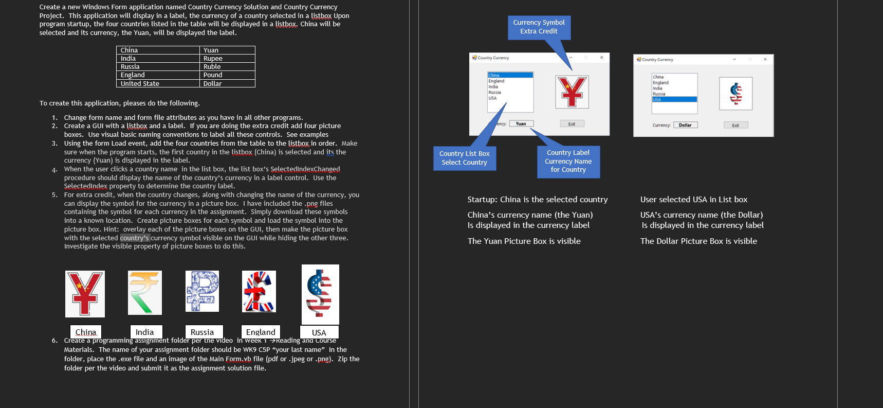 Solved Create a new Windows Form application named Country | Chegg.com