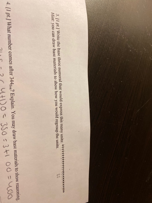 Solved 25 3. [1 pt. Write the base three numeral that would | Chegg.com