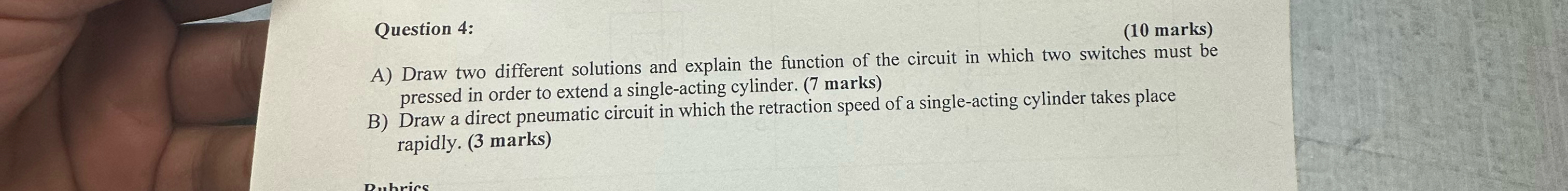 Solved Question 4:(10 ﻿marks)A) ﻿Draw two different | Chegg.com