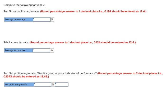 Solved Analyzing Comparative Financial Statements by Using | Chegg.com