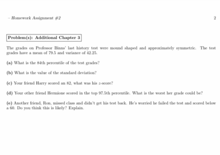 Solved Homework Assignment 2 Problems Additional 
