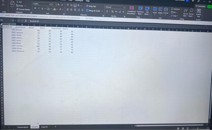 - Customizing the Quick Access Toolbar for the | Chegg.com