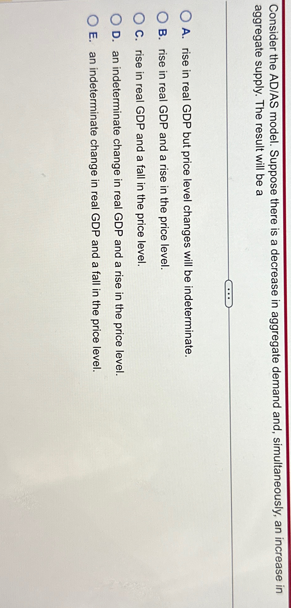 Solved Consider the ADIAS model. Suppose there is a decrease | Chegg.com