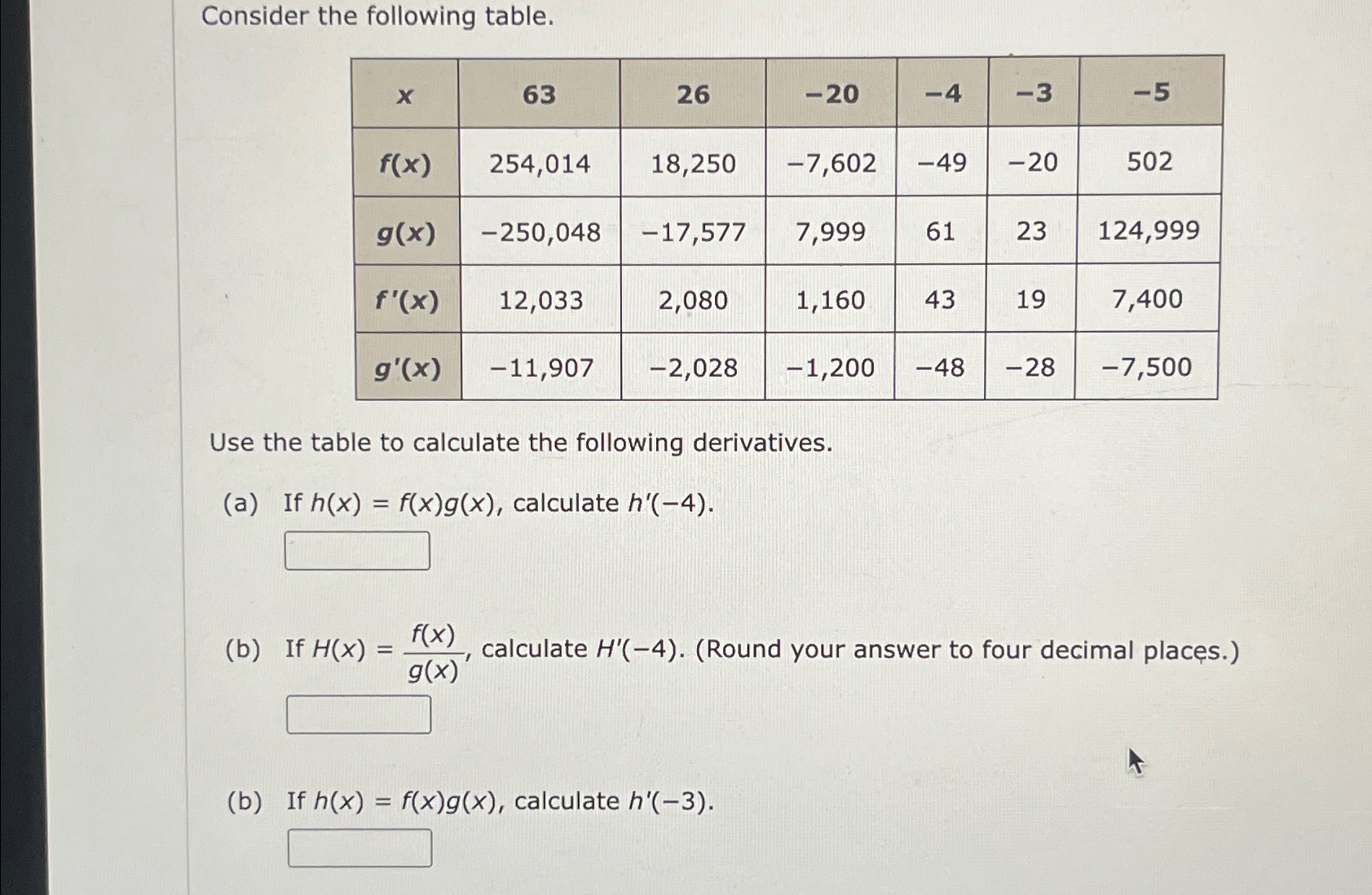 Solved Consider the following | Chegg.com
