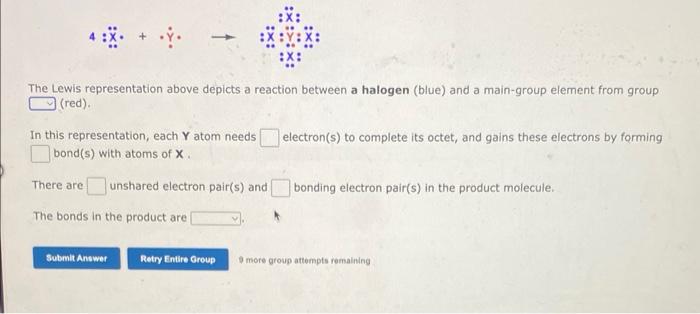 Solved The Lewis representation above depicts a reaction | Chegg.com