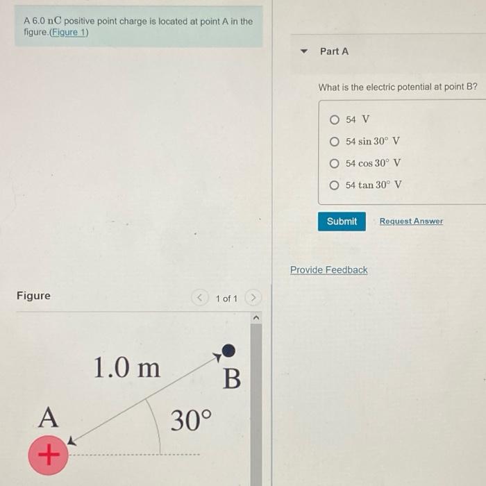 Solved A 6.0 nC positive point charge is located at point A | Chegg.com