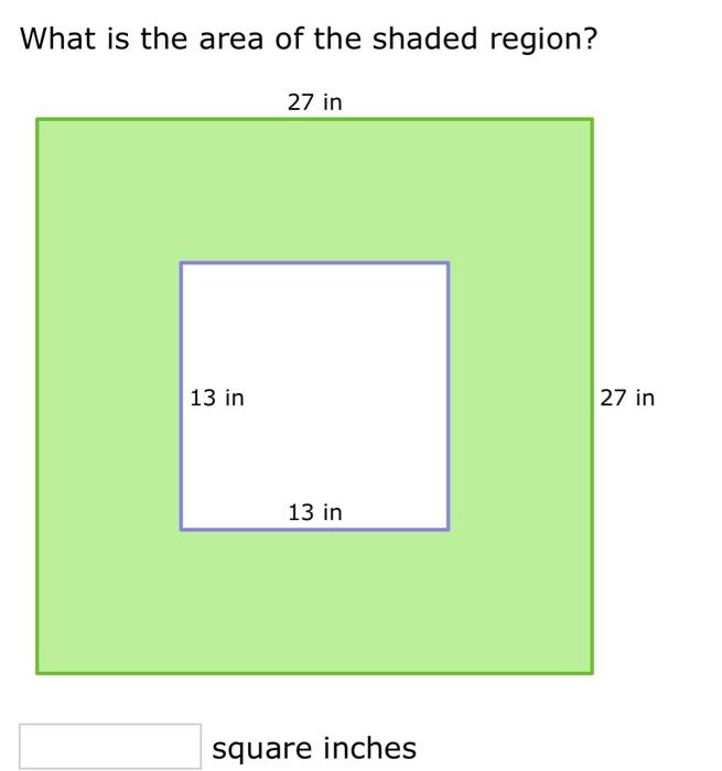 Solved What is the area of the shaded region? | Chegg.com