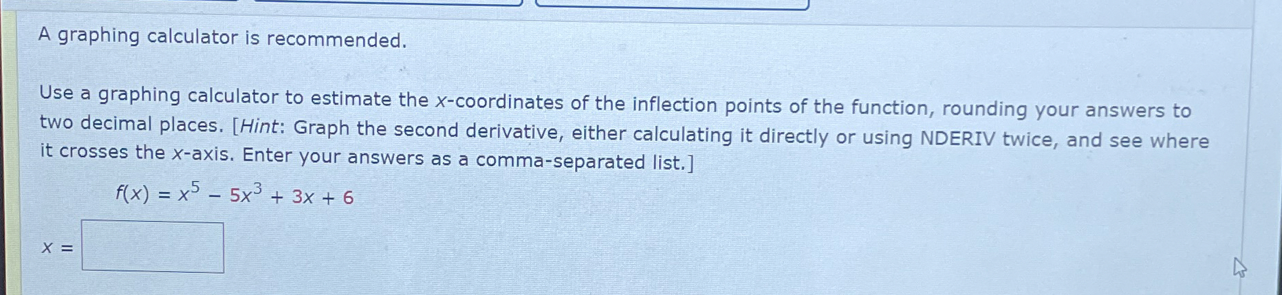 Solved A graphing calculator is recommended.Use a graphing | Chegg.com